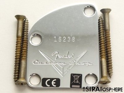 USA Fender Custom Shop Contour NECK PLATE, SR25 Tele, Pro 2025 Relic ...