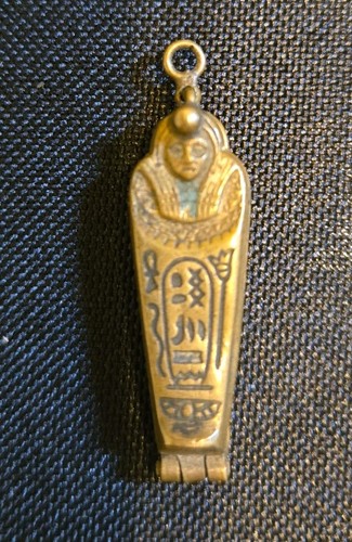 1920's Opening Egyptian Mummy Charm- No Mummy Inside. King Tut Craze | eBay