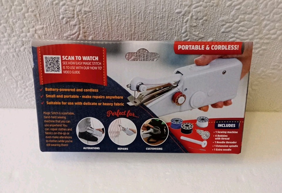 JML Magic Stitch Portable Cordless Handheld Sewing Machine | eBay UK