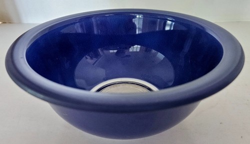 PYREX Cobalt Blue Nesting Mixing Bowl ~Clear Bottom ~322 ~ 1 L~ 7” x 3 ...