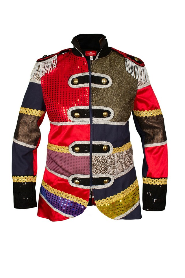 Fancy Dress Costume Women's Jacket Patchwork Uniform Carnival Frock ...