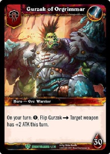Wow Tcg Orc Cards