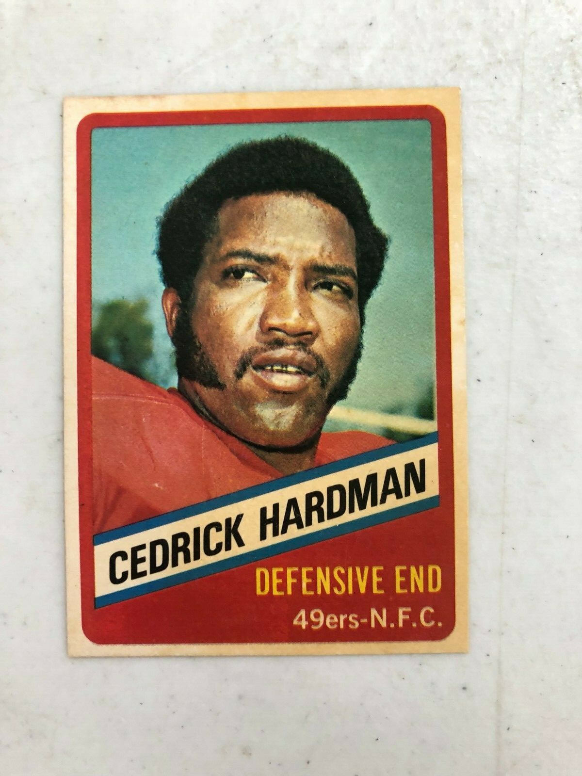 Vintage 1976 San Francisco 49ers Football Trading Card Cedrick Hardman ...