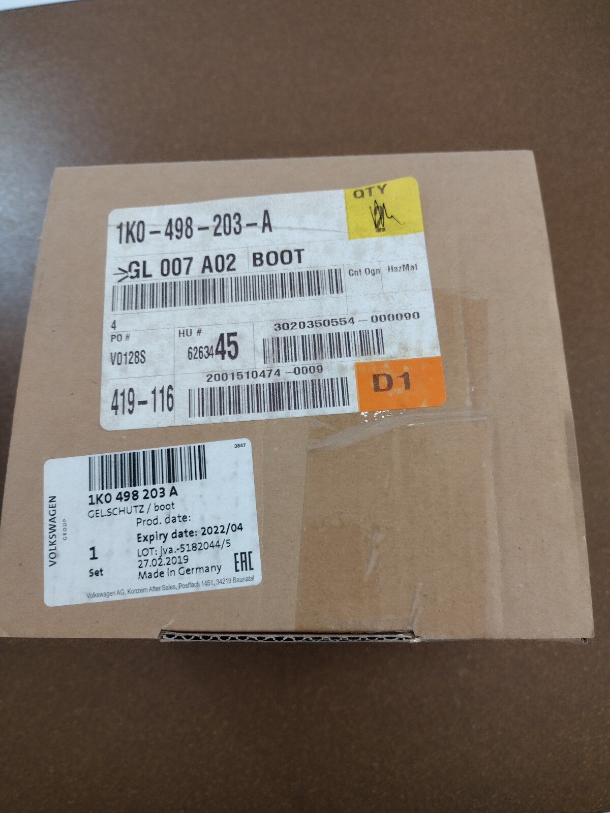 Volkswagen of America 1K0498203A - CV Joint Boot Kit, Outer for sale ...