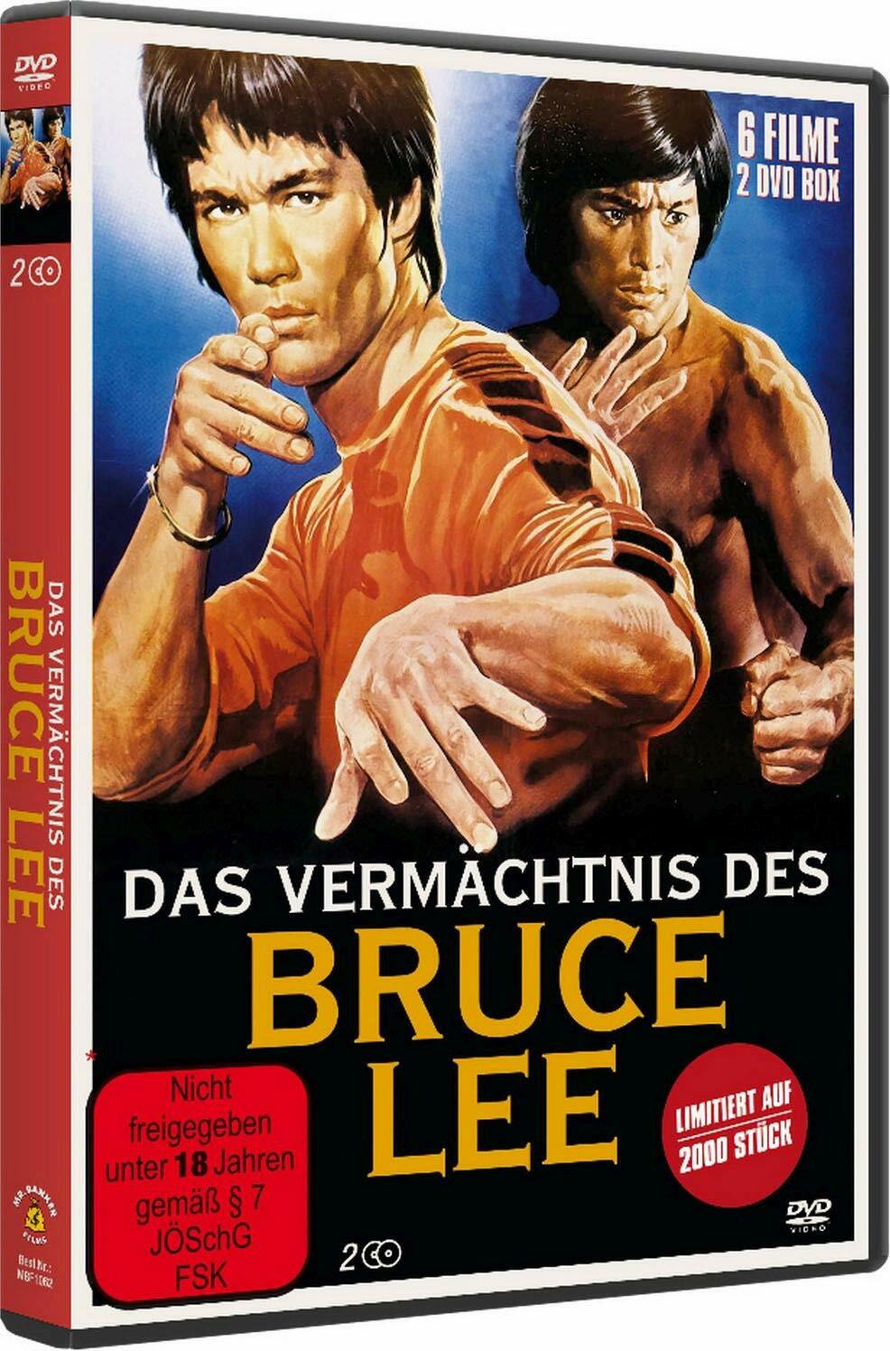 6 Movies THE LEGACY OF BRUCE LEE Death Hammer KILLER CLAW Puma .. DVD ...