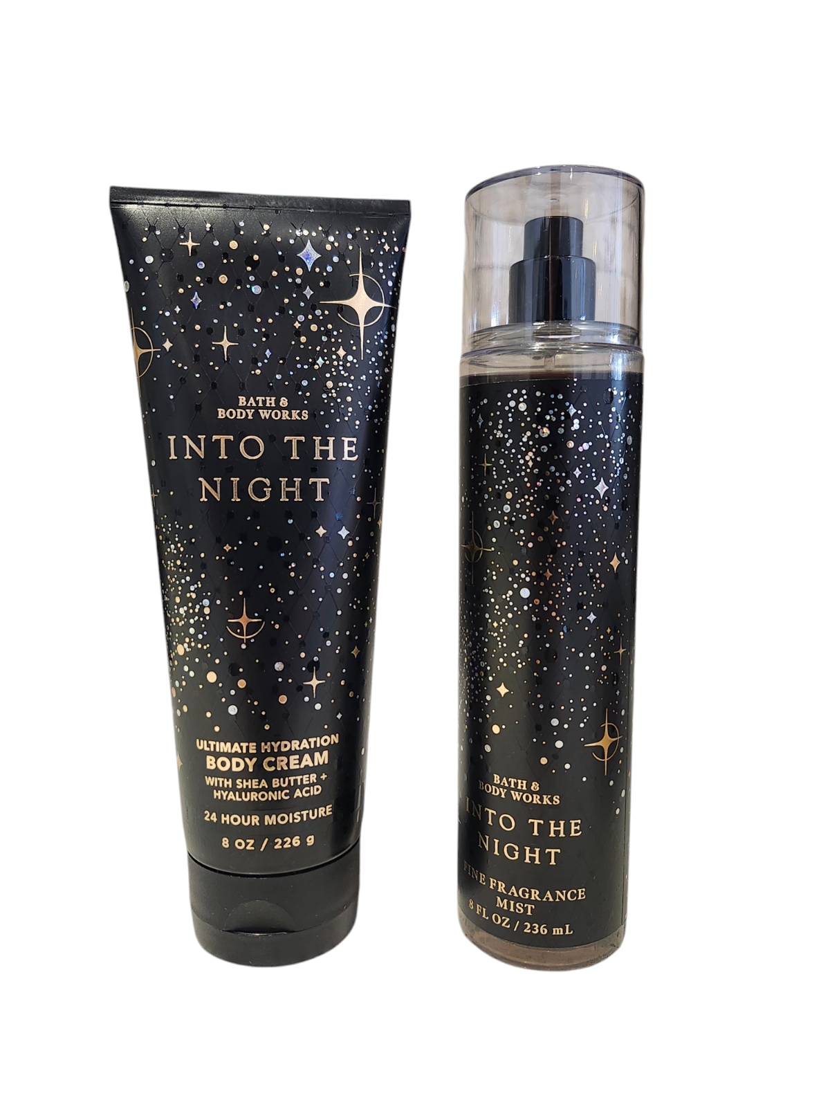 SET OF 2 NEW Bath & Body Works Into the Night Body Cream 8 oz + Body ...