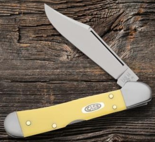 CASE XX 30116 MINI COPPERLOCK POCKET KNIFE CARBON STEEL YELLOW ...