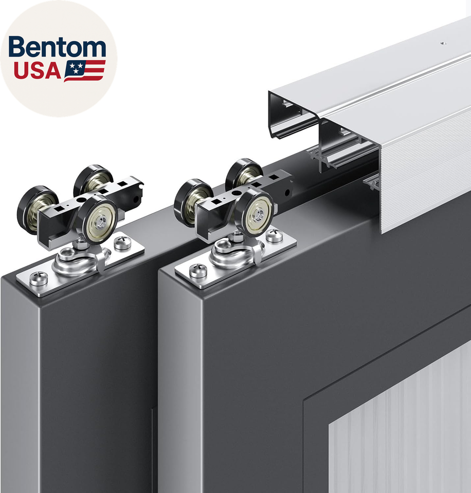5.3Ft/64In Bypass Double Sliding Pocket Door Hardware Kit,Commercial ...