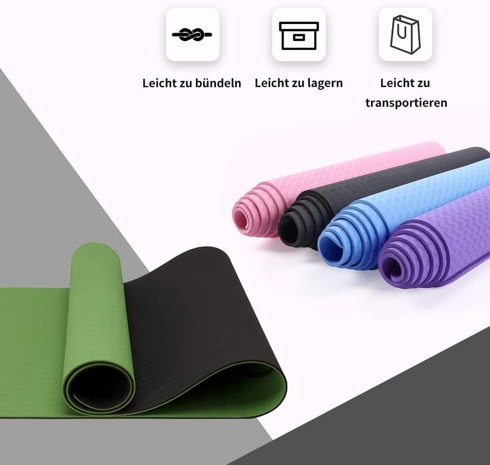 Good Nite Yoga Mat Exercise Mats Workout Pilates Fitness Mat for Women ...