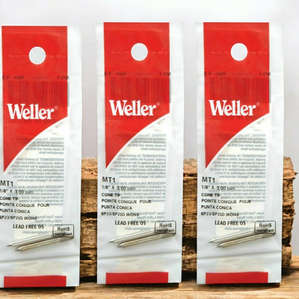 3 Packs Weller MT1 Cone Shaped Replacement Tip 1/8 Dia. in. for ...