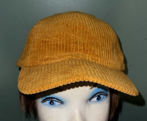Big Bud Press Golden Brown Mustard Corduroy Adjustable Hat Baseball ...