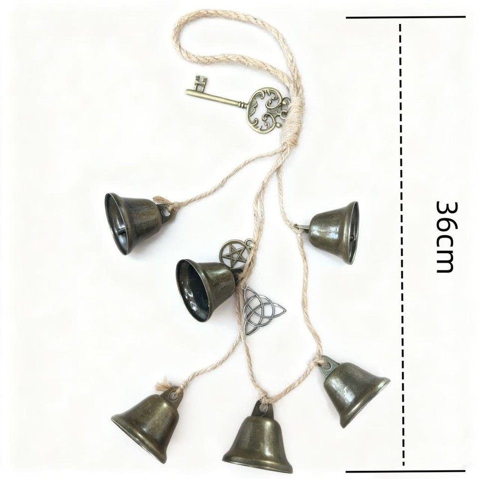 Hemp Rope Bells Outdoor Garden Hand-knitted Design Custom Hand-weaving ...