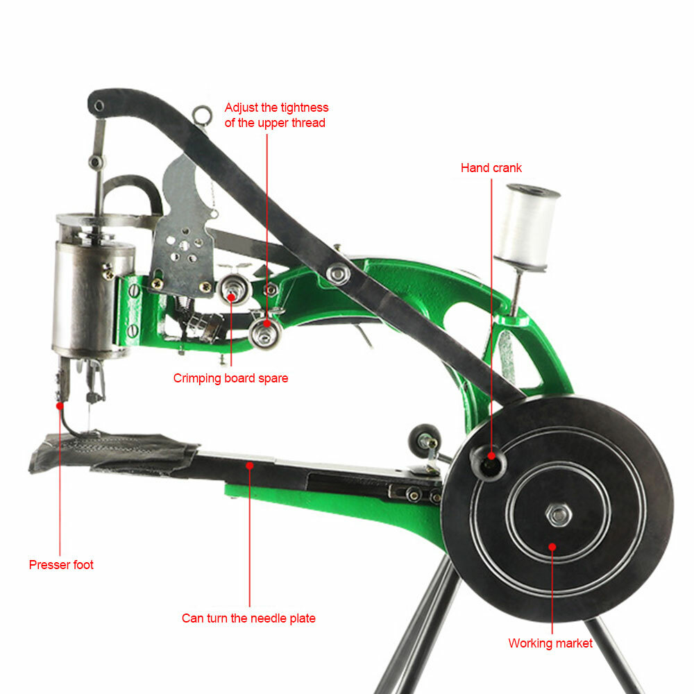 Shoe Repair Sewing Machine Hand Cobbler Dual Leather Cloth Cotton Nylon ...