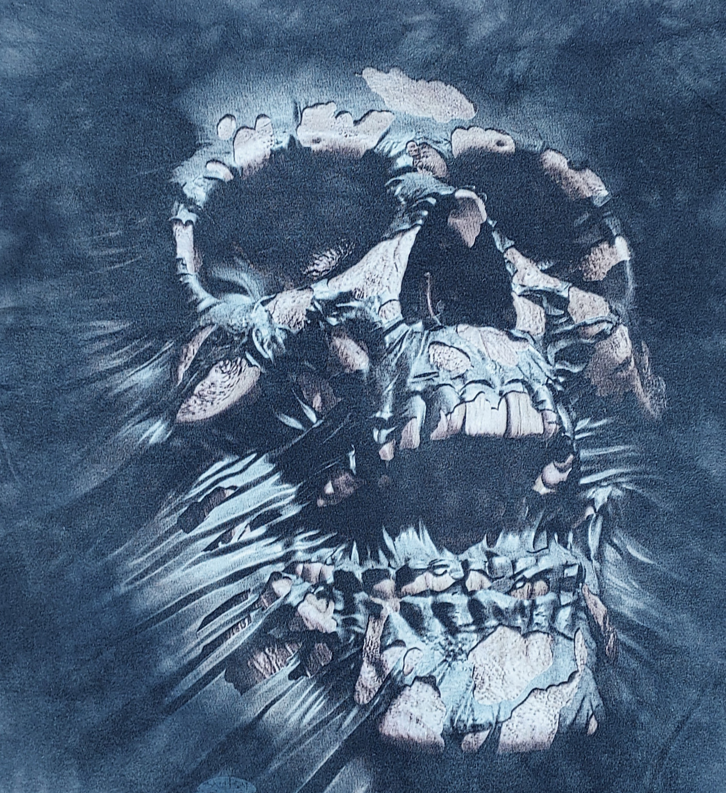 Skulbone Charcoal Hand-Dyed T-Shirt, Men's L, Breakthrough Skull | eBay