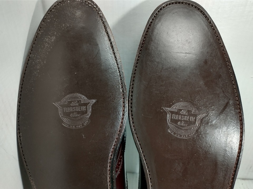FLORSHEIM Imperial Collection Men's Cordovan Leather Long Wing Shoes ...