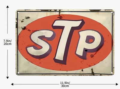 STP Oil Treatment Logo Tin Sign 8”x12” RICHARD PETTY | eBay
