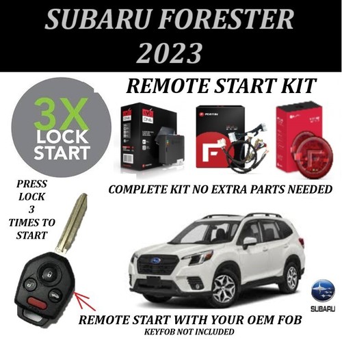 Remote Starter Kit for SUBARU FORESTER 2023 KEY START Plug & Play 3X ...