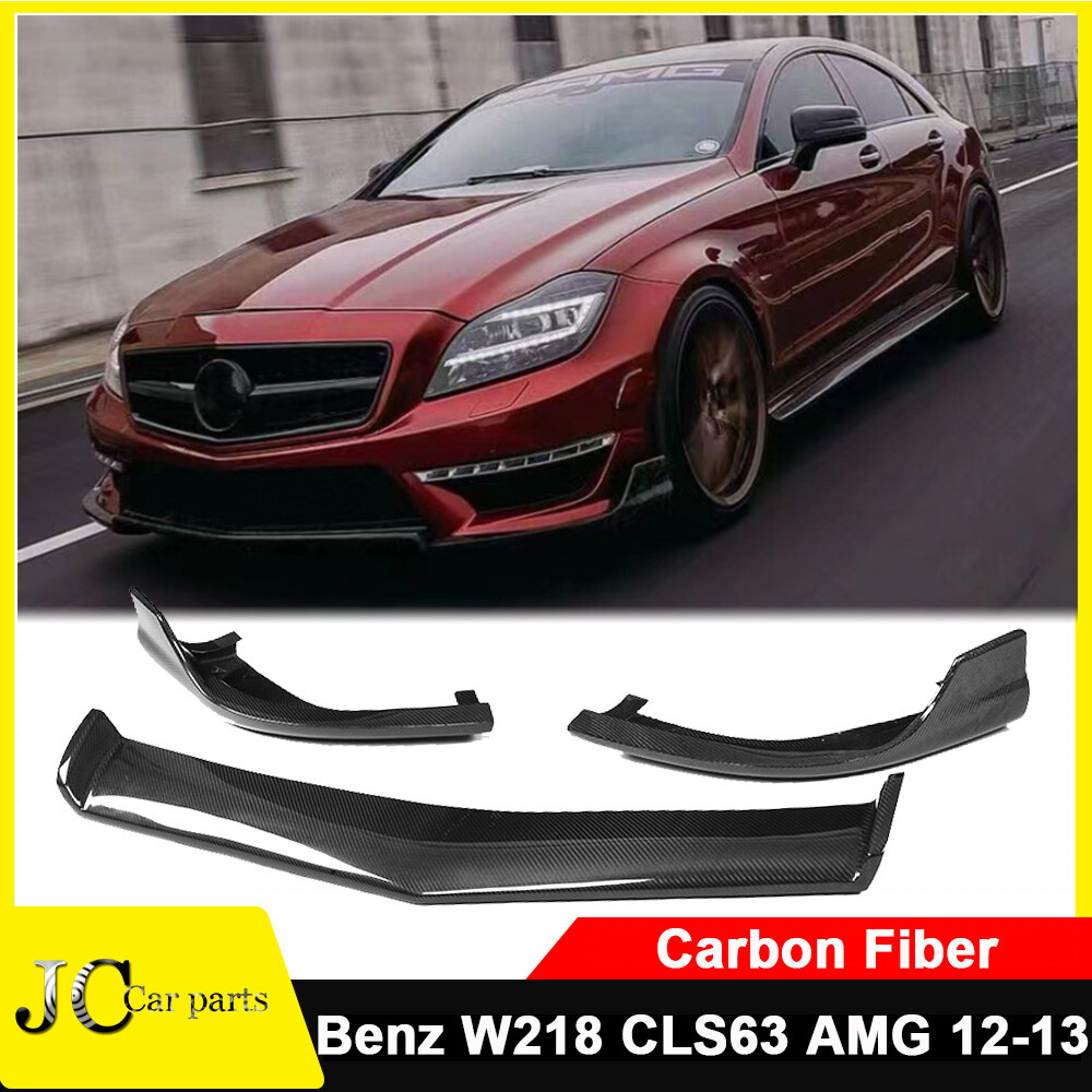 CARBON FIBER FIT FOR MERCEDES BENZ W218 CLS63 AMG 12-13 FRONT BUMPER ...