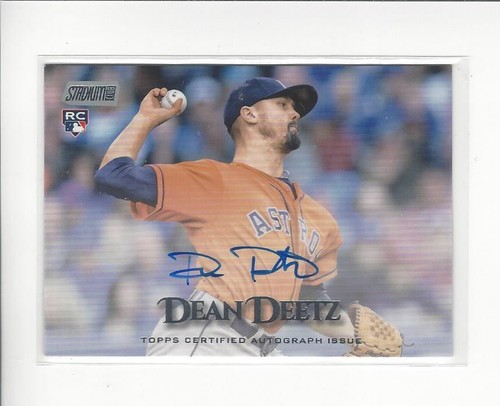 2019 Stadium Club Dean Deetz Rookie AUTOGRAPH Astros | eBay