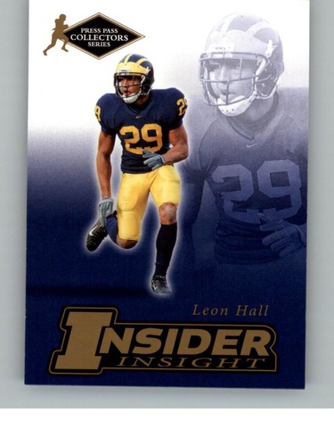 2007 Press Pass SE Leon Hall II-8 Insider Insight Collectors Series ...