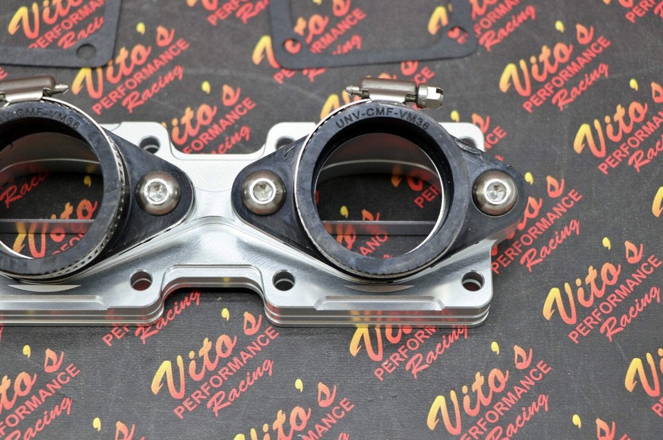 NEW Banshee BILLET aluminum crossover intakes STOCK or 28mm carbs ...