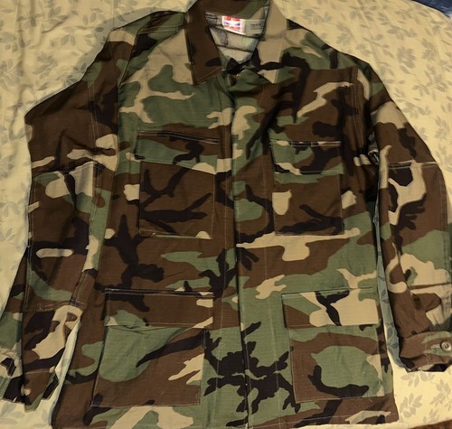 VTG PROPPER M81 Uniform Shirt Medium Woodland Camo BDU RIP-Stop NEW NO ...