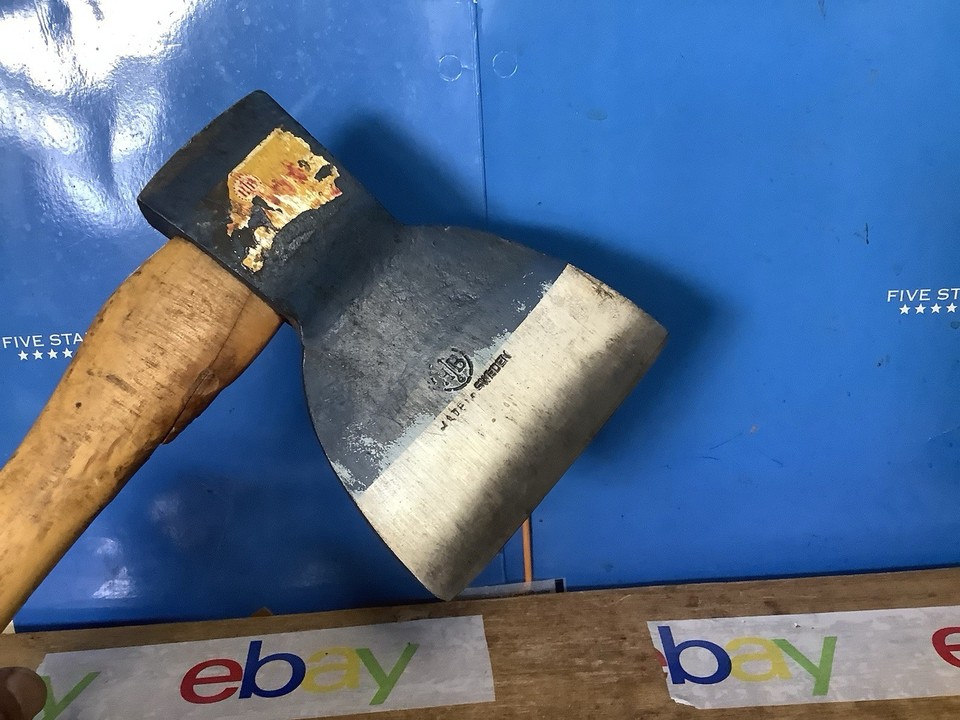 HB Hults Bruk Sweden Broad Head Hewing Framer Carpenter Hatchet Axe 🪓 ...