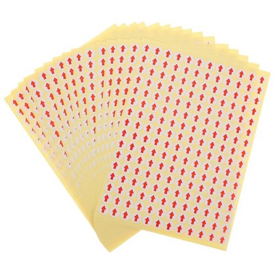 15 Sheets Small Rectangle Arrow Labels Daily Use Reminder Stickers ...