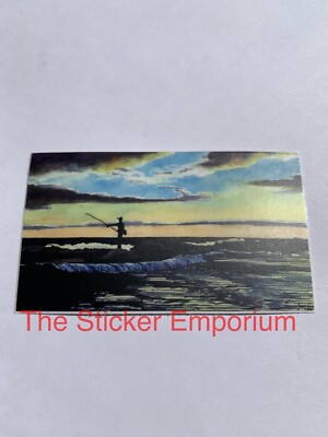 Surf Casting Striped Bass Fish Fishing Sticker Ocean Beach Aesthetic ...