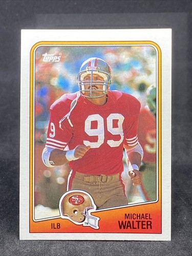 MICHAEL WALTER 1988 Topps NFL Football #49 49ERS | eBay