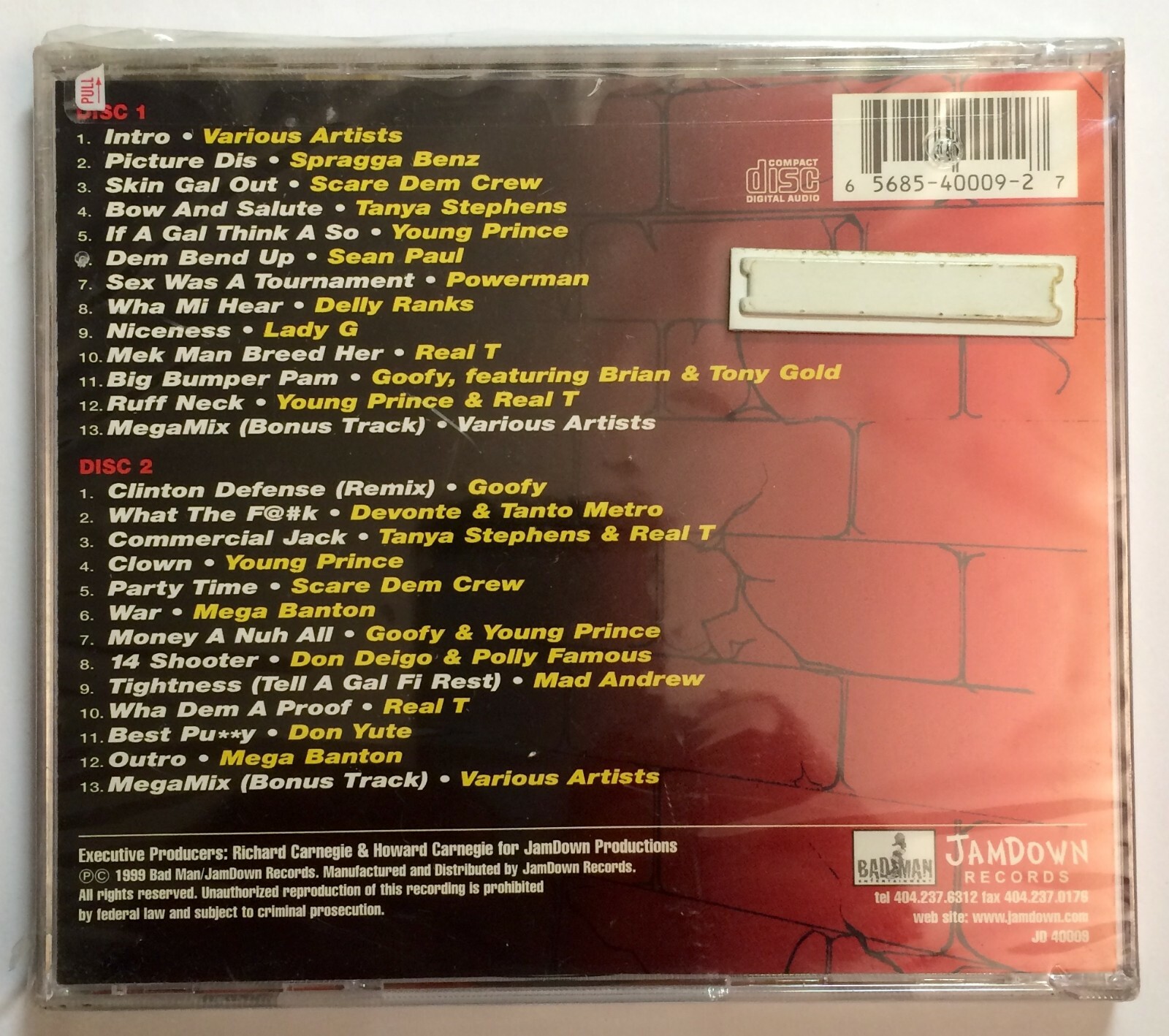 Ruff Neck [PA] by Various Artists (CD, Mar-1999, 2 Discs, Jamdown ...