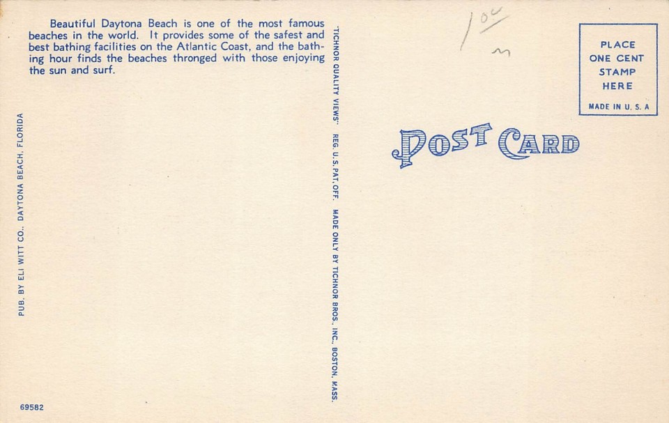 Daytona Beach FL Florida 1930s Drive on Casino Pier Aerial View Vtg ...