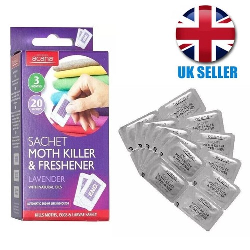 ACANA Sachet Moth Killer Repellent Freshener Fabric Lavender For 3 ...