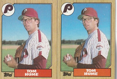 FREE SHIPPING-MINT-1987 Topps #719 Tom Hume Phillies -2 CARDS | eBay