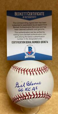 GIL BLANCO 66 KC A'S SIGNED AUTOGRAPHED M.L. BASEBALL BECKETT Q63874 | eBay