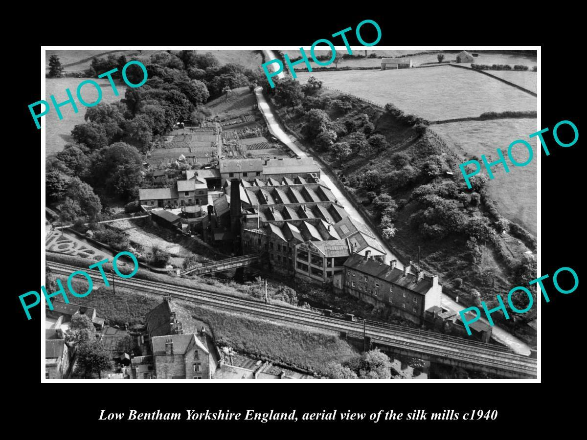 OLD 8x6 HISTORIC PHOTO OF LOW BENTHAM YORKSHIRE ENGLAND THE SILK MILLS ...