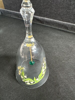 Vintage Avon Crystal 6" Tall Bell, 24% Full Lead Crystal, 'Lily of ...