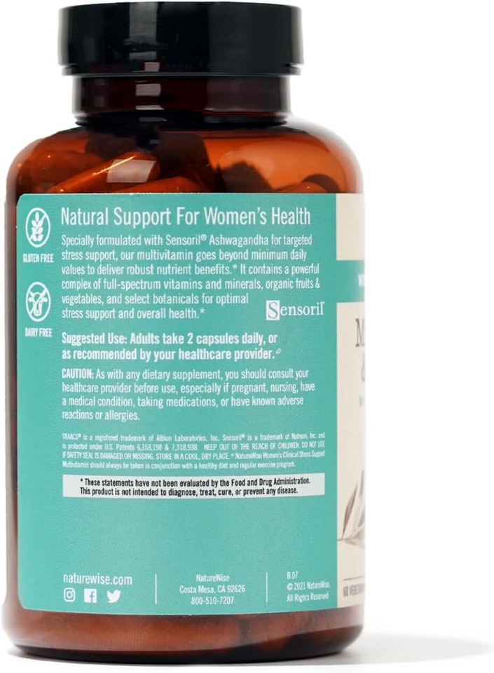 NatureWise Multivitamin for Women + Stress Support + B-Complex + Vitamin C +... | eBay