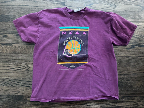 1996 NCAA Women's Basketball Final Four Vintage Shirt XL Purple ...