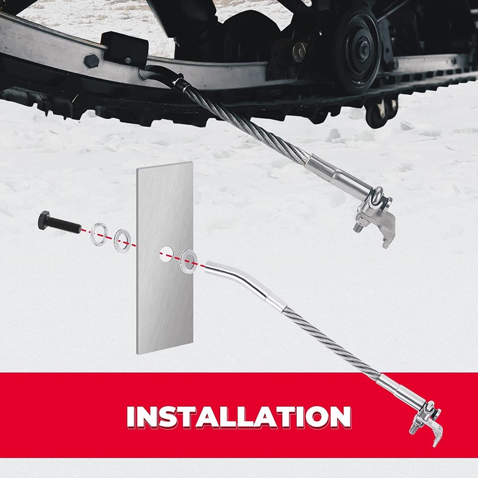 KEMIMOTO 2PCS Snowmobile Ice Scratchers Reverse for Ski-doo Polaris ...