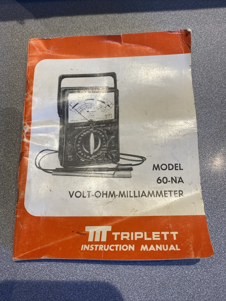 Volt-OHM-Milliammeter Triplett Model 60NA | eBay