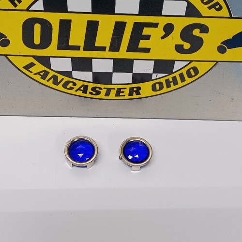 OLLIE'S OLD SCHOOL PLATED GLASS BLUE DOTS HOT RAT ROD MOTORCYCLE TROG ...