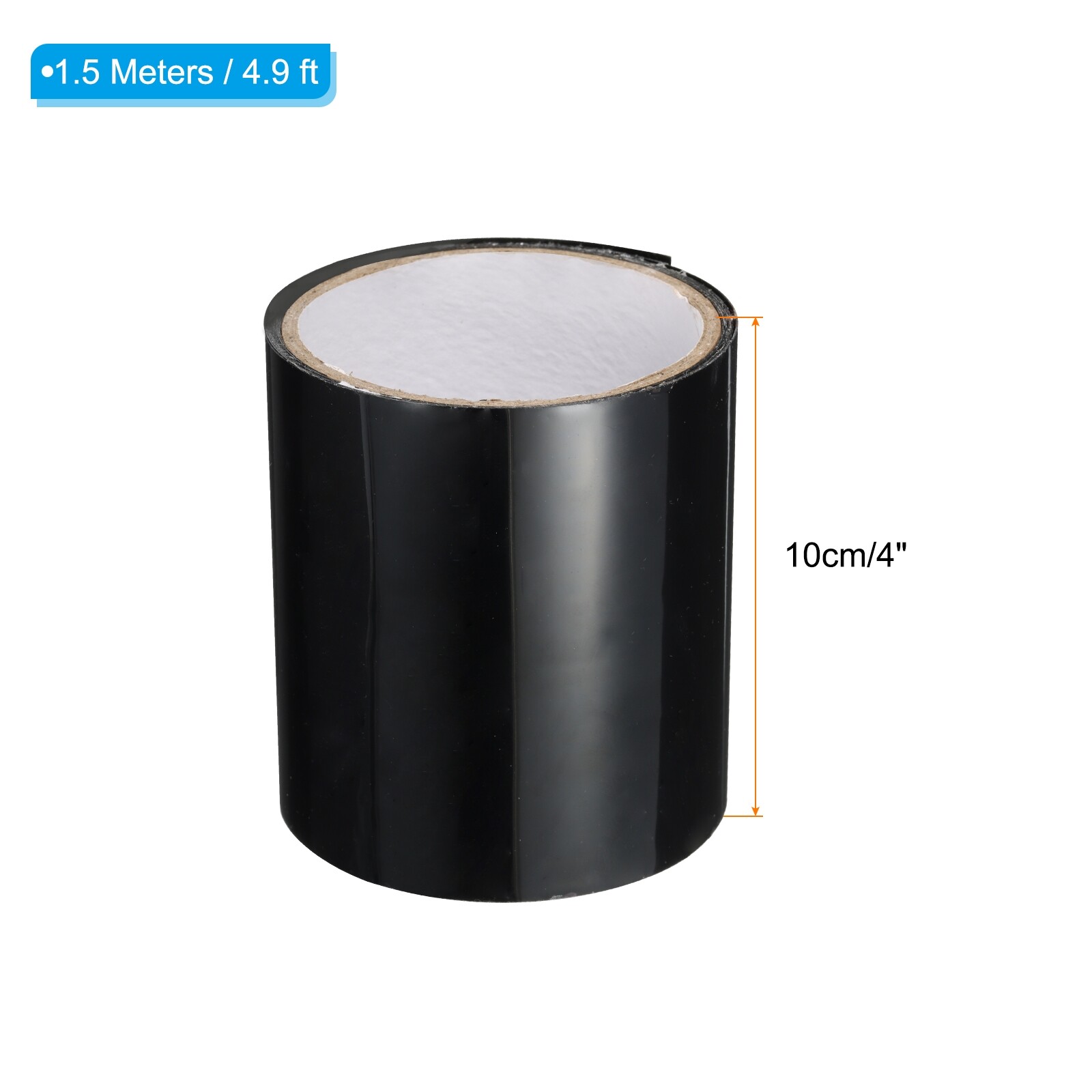 Duct Tape 4" x 5' Waterproof Seal Tape Leak Repair Tape Patch, Black ...