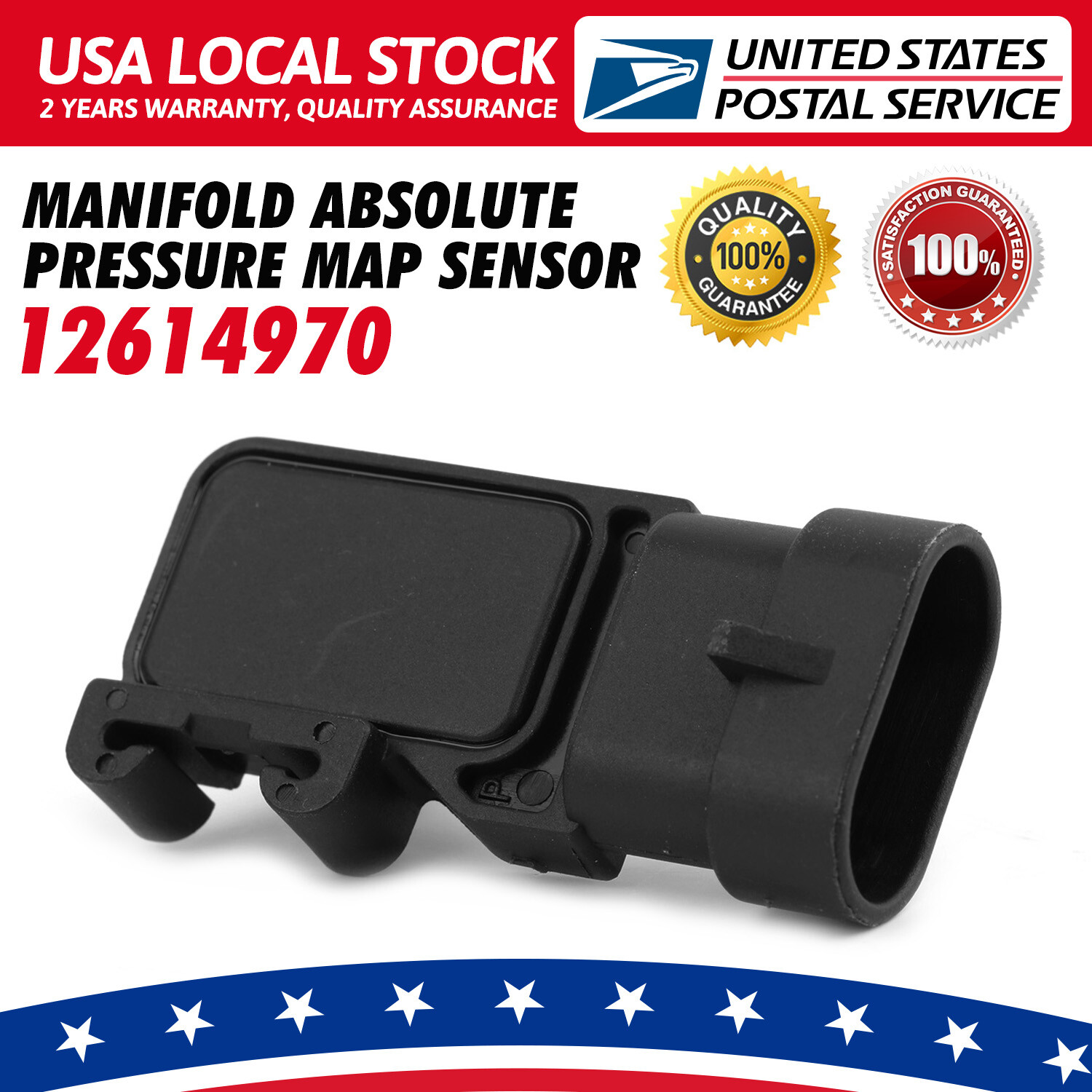 New MAP Manifold Pressure Sensor 12614970 For Buick Chevrolet GMC Isuzu ...