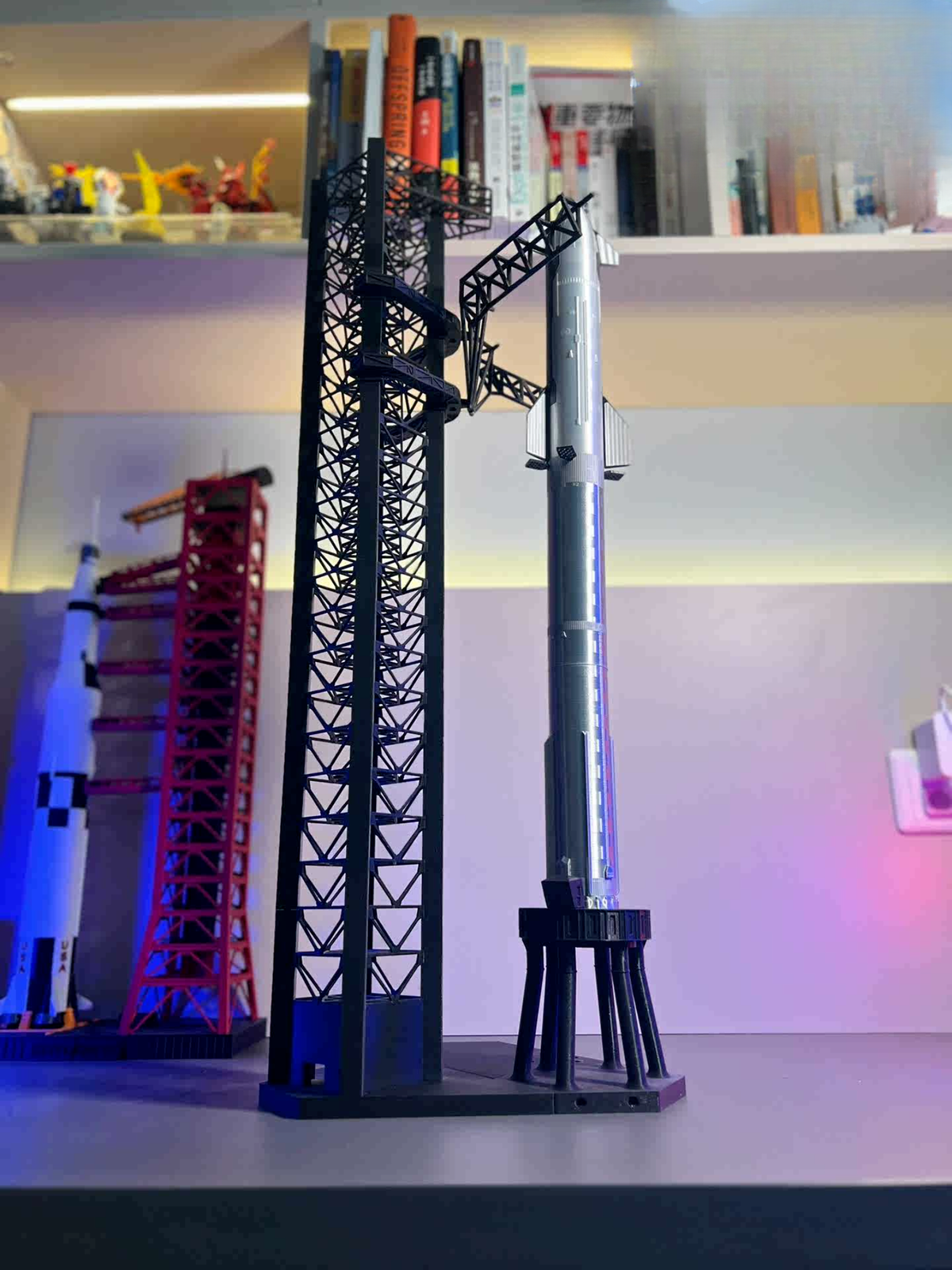 1:200 Spacex Starship Super Heavy with Pylon Rocket Model 72cm/28inch ...