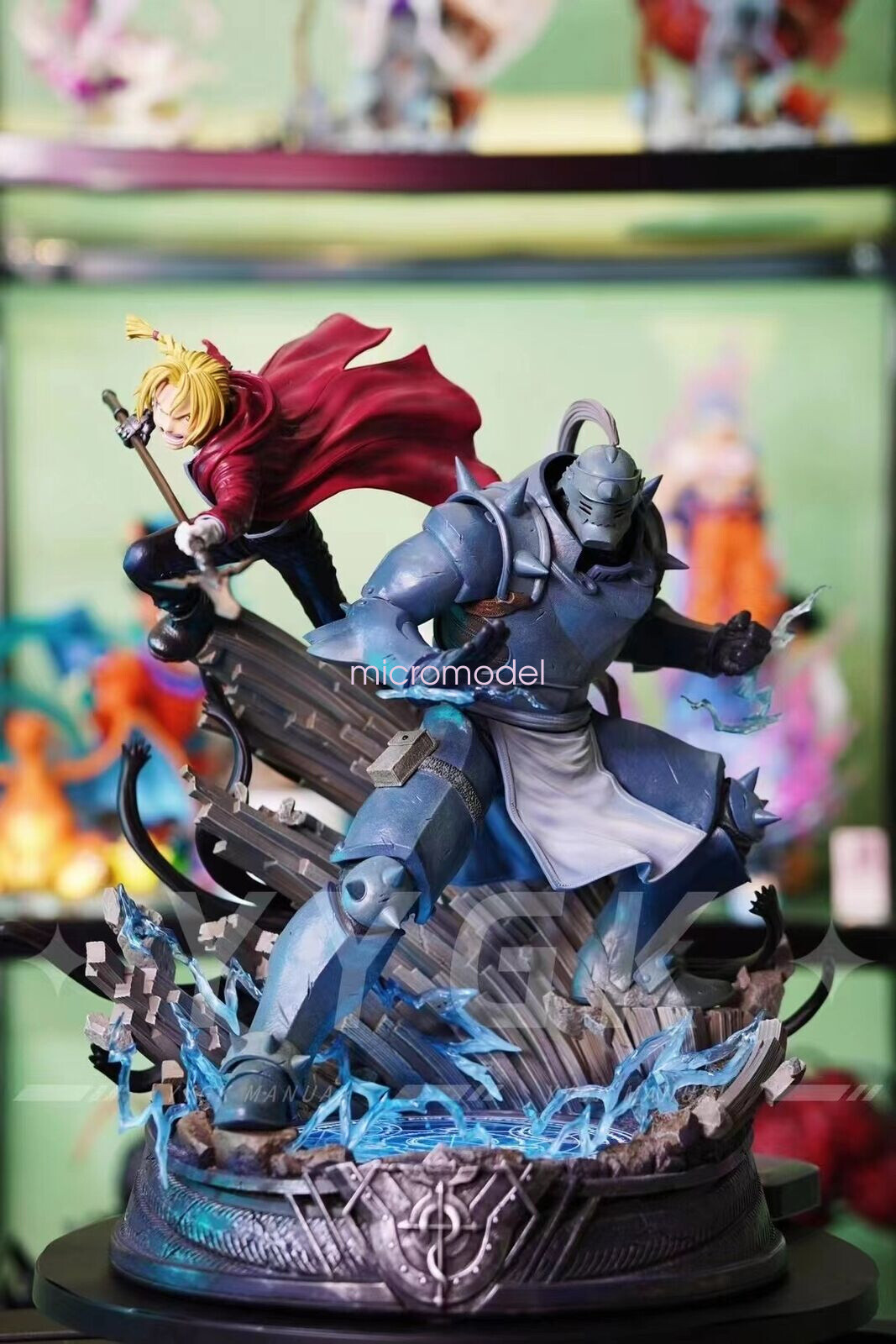 YYGK Fullmetal Alchemist Edward Elric Resin Model Alphonse Statue In ...