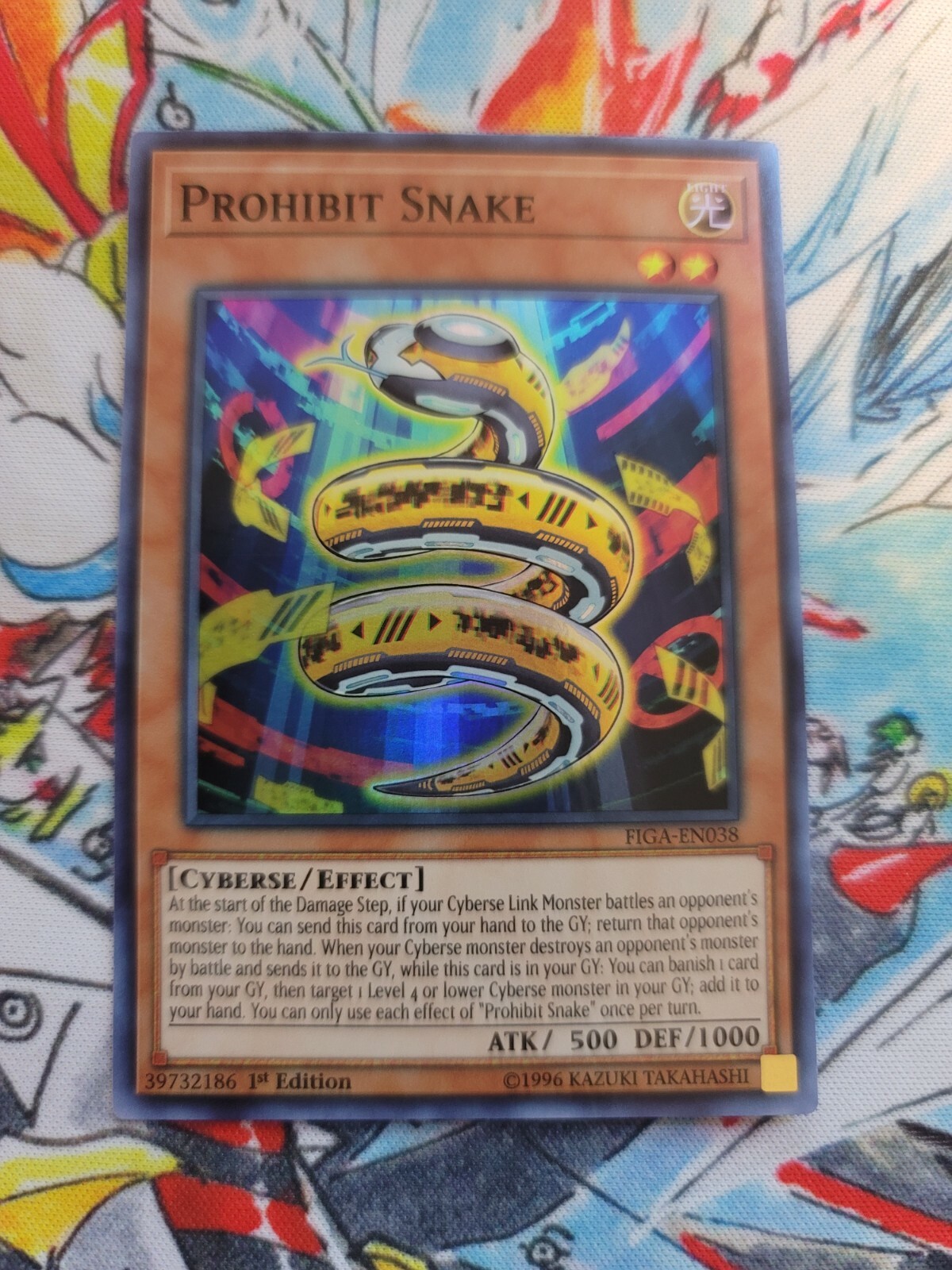 YuGioh Prohibit Snake NM (1st Ed.) FIGA-EN038 Super Rare Card | eBay