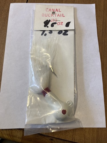 WHITE BUCKTAIL Jig 4.5 Oz | eBay