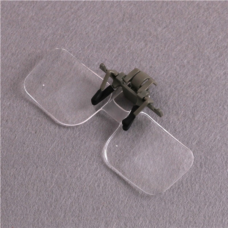 Magnifier Clip On Glasses Magnifying Glasses Eyeglasses Watch Repair ...