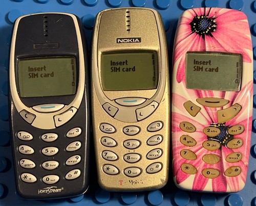 3 Rare Nokia 3390b, Each Sold Separately, T-Mobile, VoiceStream, Reset ...